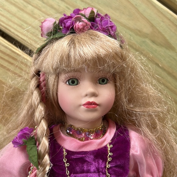 the brass key | Other | Vintage The Brass Key Porcelain 7 Doll Purple ...